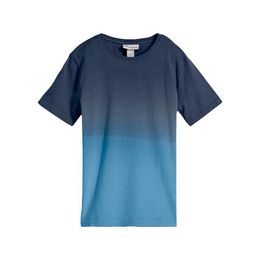 bonprix Jungen bonprix T-Shirt aus reiner Baumwolle, mit Farbverlauf, Kurzarm-Design blau 176/182