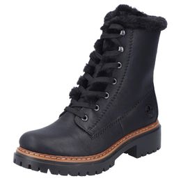 Rieker Damen Winterstiefelette , Schn&uuml;rboots, Profilsohle -150 Jahre Jubil&auml;umsartikel schwarz 38