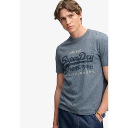 Superdry Herren Rundhalsshirt &raquo;VL HERITAGE RELAXED TEE&laquo; Baumwolle, relaxed fit grau L