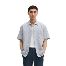 Marc O'Polo Marc O'polo Herren Marc O'Polo Kurzarmhemd regular aus Leinen-Bio-Baumwoll-Mix grau M, N-Gr