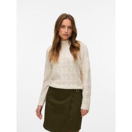 V&eacute;ro Moda Vero Moda Damen Strickpullover &raquo;VMVIRGO LS HIGHNECK PULLOVER BF&laquo; beige XS