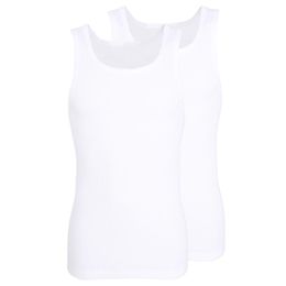 Tom Tailor Herren Tom Tailor Tanktop &raquo;Montana&laquo; Rundhalsausschnitt, slim fit, basic, elastisch, h&uuml;ftbedeckend wei&szlig; L