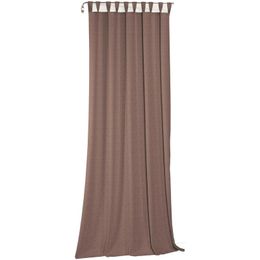 WIRTH Vorhang &raquo;Torbole&laquo; Schlaufen 1 Stk. tlg. orange Jacquard, Baumwolle, Polyester 125cm, Schlaufen, 65cm