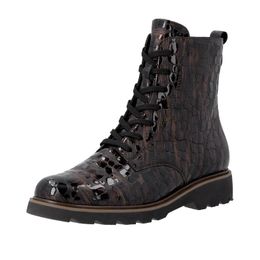 Remonte Damen Schn&uuml;rstiefelette Schn&uuml;rboots in modischer Optik, Profilsohle braun 40