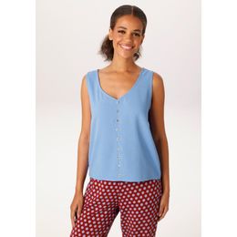 Aniston Casual Damen Aniston CASUAL Blusentop in Leinen-Optik 44
