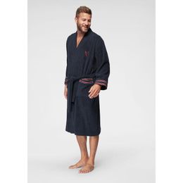 Bruno Banani Herrenbademantel &raquo;Roy, ideal f&uuml;r Sauna & Spa, Standardl&auml;nge & &Uuml;berl&auml;nge&laquo; 1 Stk. farblich abgesetzten Streifen, Bademantel, S-3XL, auch in extra lang 