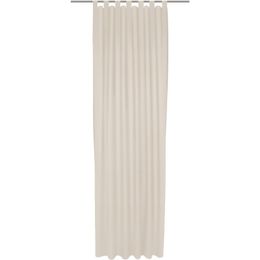 WIRTH Vorhang &raquo;Umea&laquo; Schlaufen 1 Stk. tlg. beige Jacquard, Polyester 145cm, Schlaufen, 132cm