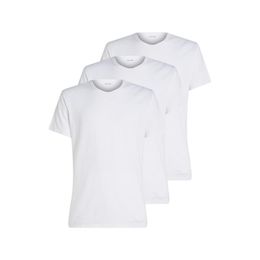 Calvin Klein Underwear Herren T-Shirt &raquo;SHORT SLEEVE CREW NECK 3PK&laquo; Packung, 3er-Pack, 3 Stk. mit Logo am Saum wei&szlig; S (48)