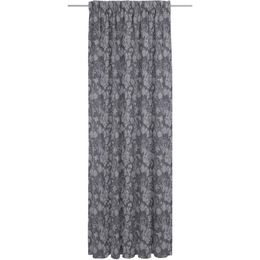 Adam Vorhang &raquo;Flower Cuv&eacute;e Light&laquo; Multifunktionsband 1 Stk. tlg. aus 100% Bio-Baumwolle blau Jacquard, Baumwolle 245cm, Multifunktionsband, 142cm