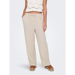 Only Damen Only Schlupfhose &raquo;ONLSIESTA MW PULL-UP LINEN BL PNT NOOS&laquo; Viskosemischung wei&szlig; XS (34), L&auml;nge 32