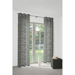 Adam Vorhang &raquo;Flower Cuv&eacute;e&laquo; &Ouml;sen 1 Stk. tlg. aus 100% Bio-Baumwolle gr&uuml;n Jacquard, Baumwolle (Bio-Baumwolle) 145cm, &Ouml;sen, 145cm