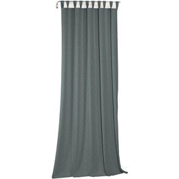 WIRTH Vorhang &raquo;Torbole&laquo; Schlaufen 1 Stk. tlg. blau Jacquard, Baumwolle, Polyester 245cm, Schlaufen, 132cm