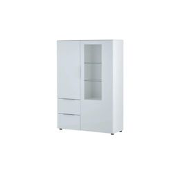M&ouml;bel Kraft Highboard Vitreo Neo wei&szlig; Ma&szlig;e (cm): B: 105 H: 151 T: 40.0 &raquo; M&ouml;bel Kraft