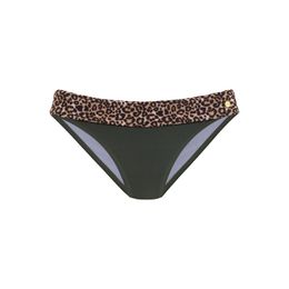 Lascana Damen Lascana Bikini-Hose &raquo;Adelin&laquo; mit trendigem Details gr&uuml;n 36, N-Gr