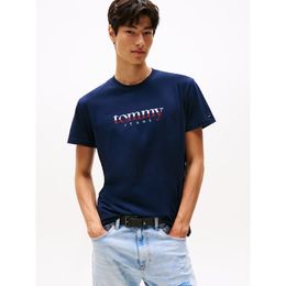 Tommy Jeans Herren T-Shirt &raquo;aus Jersey mit Logo&laquo; blau XL