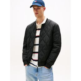 Tommy Jeans Herren Bomberjacke &raquo;TJM LW QUILTED BOMBER JACKET EXT&laquo; ohne Kapuze Fliegerjacke, Freizeitjacke Mit Rundhalsausschnitt schwarz M