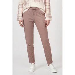 monari Damen Sweathose &raquo;Hose Sweat&laquo; Regular fit mit Strassdetails beige 46, N-Gr