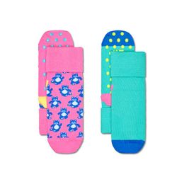 Happy Socks Kinder ABS-Socken &raquo;Teddy Bear&laquo; mit s&uuml;&szlig;en B&auml;rchenmotiven pink 17 (21)