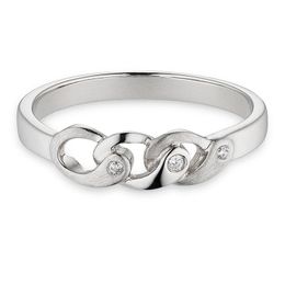 Bruno Banani Damen Silberring &raquo;Schmuck Geschenk&laquo; mit Zirkonia (synth.) silber 54, Silber 925 (Sterlingsilber), 4,6mm