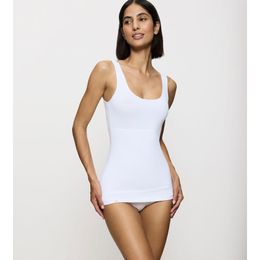 Triumph Damen Shapinghemd &raquo;Trendy Sensation&laquo; breite Tr&auml;ger, Shape-Effekt, tiefer Rundhals-Ausschnitt wei&szlig; L, N-Gr