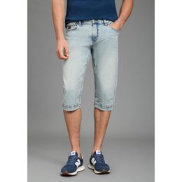 Bruno Banani Herren Jeansbermudas &raquo;Hutch-Bermuda&laquo; Straight-Fit, normale Leibh&ouml;he, aus elastischem Denim-Material blau 31, L&auml;nge 32