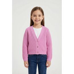 Tom Tailor M&auml;dchen Tom Tailor Strickjacke mit V-Ausschnitt pink 92