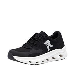 Rieker Sport Herren RIEKER Sport Slip-On Sneaker Freizeitsneaker, Halbschuh, Schlupfschuh mit gepolstertem Schaftrand schwarz 42