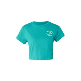 Billabong T-Shirt 'Surf The Waves' Damen Gr&ouml;&szlig;e S cyanblau / hellgelb
