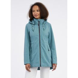 Ragwear Damen Outdoorjacke &raquo;DAKKOTA A&laquo; mit Kapuze po-bedeckende L&auml;nge, mit Rei&szlig;verschluss, aus Polyester gr&uuml;n S (36)