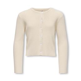 Kids Only M&auml;dchen KIDS Only Strickjacke &raquo;KOGNATASCHA LS O-NECK CARD CP KNT NOOS&laquo; beige 146/152