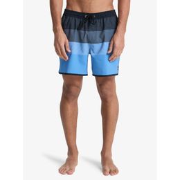 Quiksilver Herren Badeshorts &raquo;STRETCH SCALLOP VOLLEY 16&laquo; schnell trocknendes Material, aus Polyester und Elasthan blau S (48), N-Gr