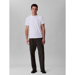 Calvin Klein Jeans Herren Cargohose &raquo;CO PULL ON STRAIGHT CARGO PANT&laquo; in Unifarbe grau M, N-Gr