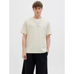 Jack & Jones Jack & Jones Herren Print-Shirt &raquo;JORTAVIRA POSTER TEE SS CREW NECK&laquo; mit Backprint wei&szlig; S