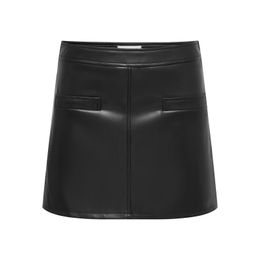 Only Damen Only Lederimitatrock &raquo;ONLNELI HW FAUX LEATHER SKIRT CC PNT&laquo; Lederimitat schwarz XL (42)