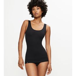 Triumph Damen Shapinghemd &raquo;Trendy Sensation&laquo; breite Tr&auml;ger, Shape-Effekt, tiefer Rundhals-Ausschnitt schwarz M, N-Gr