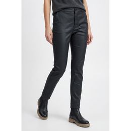 Freequent Damen Freequent Stoffhose &raquo;FQSOLVEJ - COOPER&laquo; Sommerhose kn&ouml;chellang aus elastischer Viskose-Mischung blau XXL, N-Gr