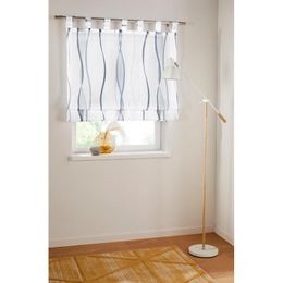OTTO home Raffrollo &raquo;Dimona&laquo; mit Schlaufen Transparent, Voile, Polyester bunt Voile, Obermaterial: 100% Polyester 140cm, Schlaufen, 45cm
