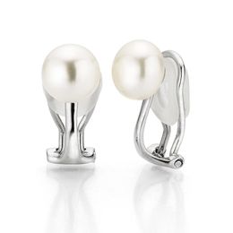 Firetti Damen Paar Ohrclips &raquo;Schmuck Geschenk Ohrschmuck ohne Ohrl&ouml;cher Perle&laquo; Made in Germany - mit S&uuml;&szlig;wasserzuchtperle bunt 7, Perlen Silber 925 (