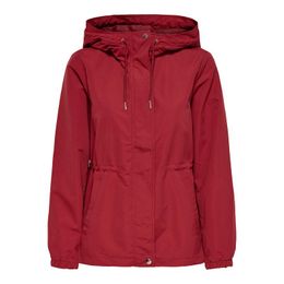 Only Damen Only Parka &raquo;ONLASTA LIFE STRING PARKA OTW&laquo; mit Kapuze Kunstfaser rot M