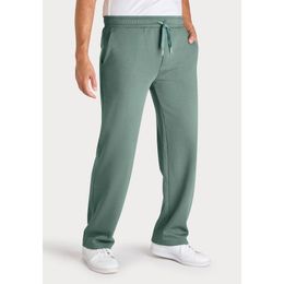 John Devin Herren Sweathose &raquo;- Jogginghose aus innen angerauter Sweatware&laquo; mit breiter Kordel und seitlichen Taschen gr&uuml;n S (44/46), N-Gr