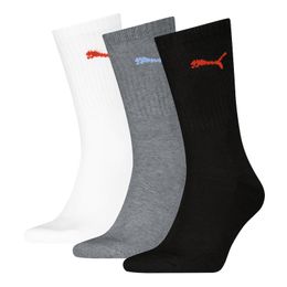 Puma Herren Puma Socken &raquo;Puma UNISEX CREW SOCK 3P&laquo; 3 Paar, mit farblichem Logo bunt 47-49