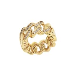 JOOP! Damen JOOP! Fingerring &raquo;Schmuck, Geschenk&laquo; mit Zirkonia (synth.) gold 60, Edelstahl, 11mm