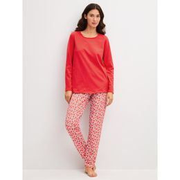 Calida Damen Calida Schlafanzug &raquo;Fruity Dreams&laquo; 2 Rundhals, Langarm, Pure Cotton, weich S (40/42)