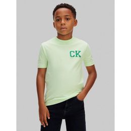 Calvin Klein Jeans Jungen T-Shirt Regular fit f&uuml;r Kinder gr&uuml;n 8 (128)
