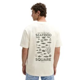 Marc O'Polo Marc O'polo Herren Marc O'Polo T-Shirt loose mit Seafood-R&uuml;ckenprint L