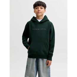 Jack & Jones Jack & Jones Junior Jungen Kapuzensweatshirt &raquo;JJESTAR JJ SWEAT HOOD NOOS JNR&laquo;, Baumwollmischung, relaxed fit gr&uuml;n 164
