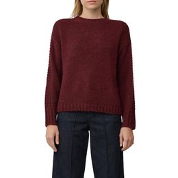 s.Oliver Damen s.Oliver Strickpullover mit Rippb&uuml;ndchen rot 38