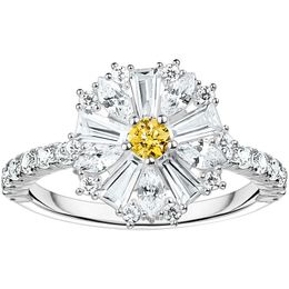 Thomas Sabo Damen Thomas Sabo Fingerring &raquo;Lovely Daisy Cocktail-Ring&laquo; mit Zirkonia (synth.) bunt 56, Silber 925 (recycelt), 1,5mm