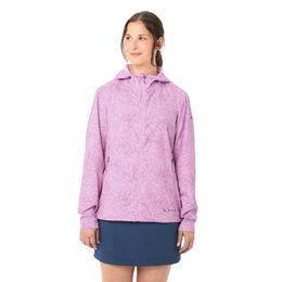 Vaude Damen Vaude Windbreaker &raquo;Women's Adlux Air Jacket&laquo; mit Kapuze sportlicher Stil, atmungsaktives Material, winddicht, wasserdicht rosa 44