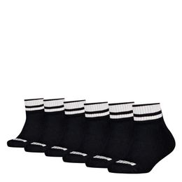 Puma Herren Puma Kurzsocken &raquo;Puma KIDS CLYDE CUSHIONED QUARTER 6P ECOM&laquo; 6er-Pack, mit gepolstertem Fu&szlig;bett schwarz 35-38